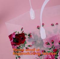 China PP Plastic Shopping Bag with Soft Loop Handle 0.2-0.8mm Thickness Custom Size and UV Printing for sale