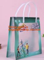 China PP Plastic Shopping Bag with Soft Loop Handle 0.2-0.8mm Thickness Custom Size and UV Printing for sale