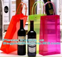 China Transparent PP Plastic Shopping Handle Bag with Nylon Handle 0.2-0.8mm for Food Packaging for sale
