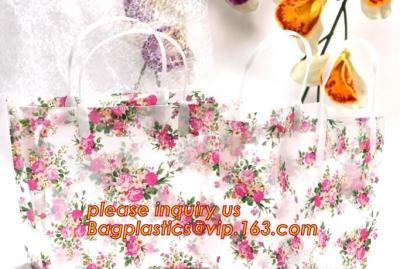 China Wholesale Waterproof PP Plastic Flower Gift Bag 0.2-0.8mm Thickness Custom Size Clear Handheld Packaging for sale