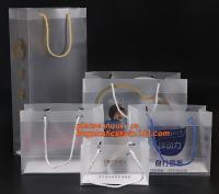 China Custom Printed PP Plastic Flower Bags with Hanging Ribbon 0.2-0.8mm Thickness for sale