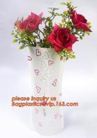 China Custom Clear PP Plastic Flower Sleeve Bag for Single Rose 0.2-0.8mm Thickness for sale