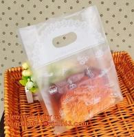 China Biodegradable HDPE LDPE Die Cut Patch Handle Custom Printed Plastic Shopping Bags 100% Eco Friendly for sale