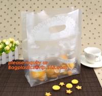 China Biodegradable HDPE LDPE Die Cut Patch Handle Custom Printed Plastic Shopping Bags 100% Eco Friendly for sale