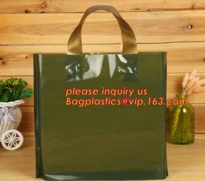 China Custom Printed Compostable Biodegradable Plastic Shopping Carrier Bags 30x40cm for sale
