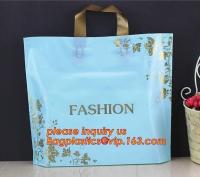 China Soft Loop Handle Plastic Bag With Custom Logo Shopping Bag For Clothing Packaging,Biodegradable Cheap Soft Loop Handle S for sale