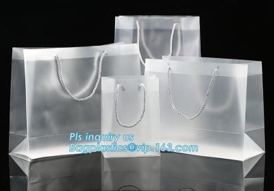 China Custom Logo Biodegradable Plastic Shopping Bags with Soft Loop Handle 30x40cm for sale