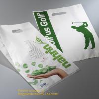 China Eco Friendly HDPE LDPE Plastic Shopping Bag with Soft Loop Handle Custom Size 30x40cm for sale