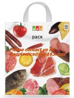 China Custom Logo Biodegradable PE Die Cut Handle Plastic Bag for Food Packaging 5000pcs MOQ for sale