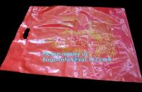 China Biodegradable PE Die Cut Patch Handle Plastic Shopping Bags Custom Printed 12 Colors Eco Friendly for sale