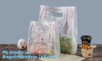 China Custom Logo HDPE LDPE Die Cut Patch Handle Plastic Retail Bags 100 Percent Oxo Biodegradable Printed for sale