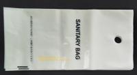 China Biodegradable Die Cut Handle Plastic Shopping Bag 50 Micron Custom Logo Printed for sale