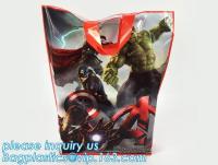 China Custom Printed HDPE Biodegradable Shopping Bag with Soft Loop Handle 12 Color Gravure Printing for sale