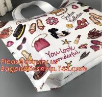 China Custom Biodegradable Soft Loop Handle Plastic Bag 5000pcs MOQ Eco Friendly Shopping Bag for sale