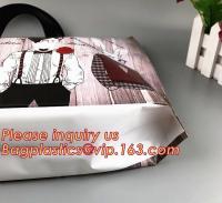 China Biodegradable Plastic Shopping Bag with Die Cut Handle Custom Size 12 Color Print for sale