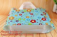 China Biodegradable Plastic Shopping Bag with Die Cut Handle Custom Size 12 Color Print for sale