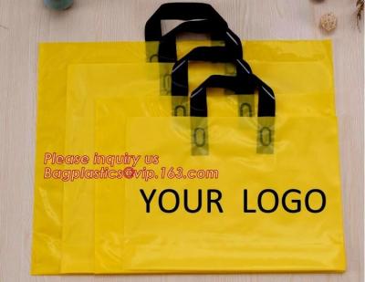 China Biodegradable Soft Loop Handle Bag EN13432 BPI OK Compost Home ASTM D6400 Certified Custom Size for sale