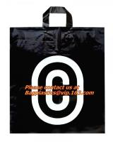 China Biodegradable Soft Loop Handle Bag EN13432 BPI OK Compost Home ASTM D6400 Certified Custom Size for sale