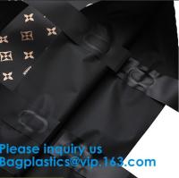 China Colored Soft Loop Plastic Handle Bags with Cardboard Insert Bottom 10 Colors Printing Custom Size for sale