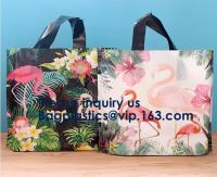 China 100% Compostable Biodegradable Custom PE Handle Shopping Bag 30x40cm for Food Garment Agriculture for sale