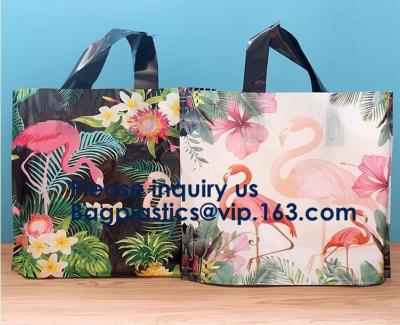China 100% Compostable Biodegradable Custom PE Handle Shopping Bag 30x40cm for Food Garment Agriculture for sale
