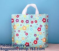 China 100% Compostable Biodegradable Custom PE Handle Shopping Bag 30x40cm for Food Garment Agriculture for sale
