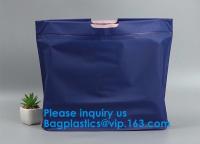 China Custom Size Soft Flexi Loop Handle Gold Plastic Shopping Bag Restaurant Takeaway Bag With Printing Square Bottom Plastic for sale
