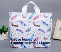 China 100% Eco-Friendly Biodegradable Custom Design Hdpe/Ldpe Shopping Carrying Flexi Soft Loop Plastic Handle Bag for sale