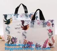 China 100% Eco-Friendly Biodegradable Custom Design Hdpe/Ldpe Shopping Carrying Flexi Soft Loop Plastic Handle Bag for sale