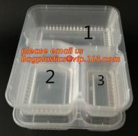 China Biodegradable Cornstarch Square Disposable Food Container Custom Plastic Lunch Box 750ml for sale