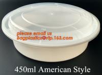 China Disposable PLA 16oz 500ml Clear Plastic Salad Bowl with Lid Eco Friendly for sale
