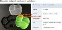 China Food Grade Disposable Plastic 4 Compartment Cookie Insert Tray Custom Size Square PP Container for sale