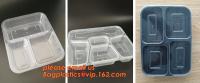 China Wholesale BPA Free Reusable 3 Compartment Plastic Food Tray for Supermarket Display and Defrosting for sale