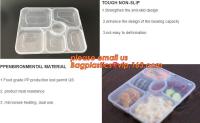 China Wholesale Custom Black Disposable Plastic Blister Food Tray 4 Compartment PP Microwave Safe for sale