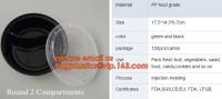China Wholesale Custom Black Disposable Plastic Blister Food Tray 4 Compartment PP Microwave Safe for sale