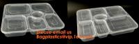 China Food Grade PP Plastic 4 Compartment Bento Box 800ml Leakproof Takeaway Lunch Container for sale