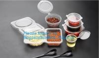 China Disposable mini plastic jelly cup PP sauce cup,PS Sauce Cup,Transparent PP Plastic Square Portion Sampling Sauce Cup wit for sale