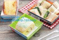 China PP Plastic Sushi Bento Lunch Box 650ml Microwave Safe Food Container with Lid for sale