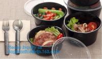 China 3000ml Large Plastic Salad Bowl PP Food Container with Lid for Takeaway Hot Soup Packaging for sale