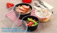 China 3000ml Large Plastic Salad Bowl PP Food Container with Lid for Takeaway Hot Soup Packaging for sale