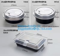 China clear disposable high quality plastic packaging food container transparent soup bowl,tableware 200ml cornstarch plastic for sale