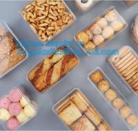 China Food Grade Custom Clear Hard Cylinder Small PET Plastic Packaging Boxes 3000ml Biodegradable Plastic Food Box for sale