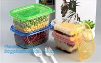 China 3000ml Vacuum Plastic Food Storage Container with Lid for Fresh Keep BPA Free PP for sale
