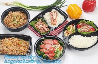 China 3000ml Large Plastic Salad Bowl PP Food Container with Lid for Takeaway Hot Soup Packaging for sale
