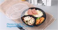 China Food Grade Plastic Sushi Tray Set with Lids 3000ml Customizable Disposable Takeaway Pack for sale