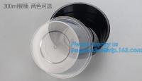 China Biodegradable PLA Salad Bowl 3000ml Disposable Food Container with Lid for Takeaway for sale