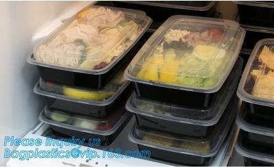 China Clear Disposable PET Plastic Fruit Container Clamshell Box 3000ml Biodegradable Food Packaging for sale