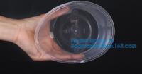 China 3000ml Large Plastic Salad Bowl with Lid Food Grade PP Takeaway Container for sale
