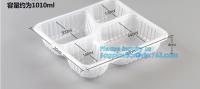 China Custom Food Plastic Tray 24oz 179x62mm PET Salad Bowl with Leakproof Lid for sale