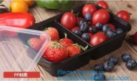China Food Grade 800ml Disposable PP Plastic Food Container with Lid for Takeaway Salad Bento Lunch Box for sale